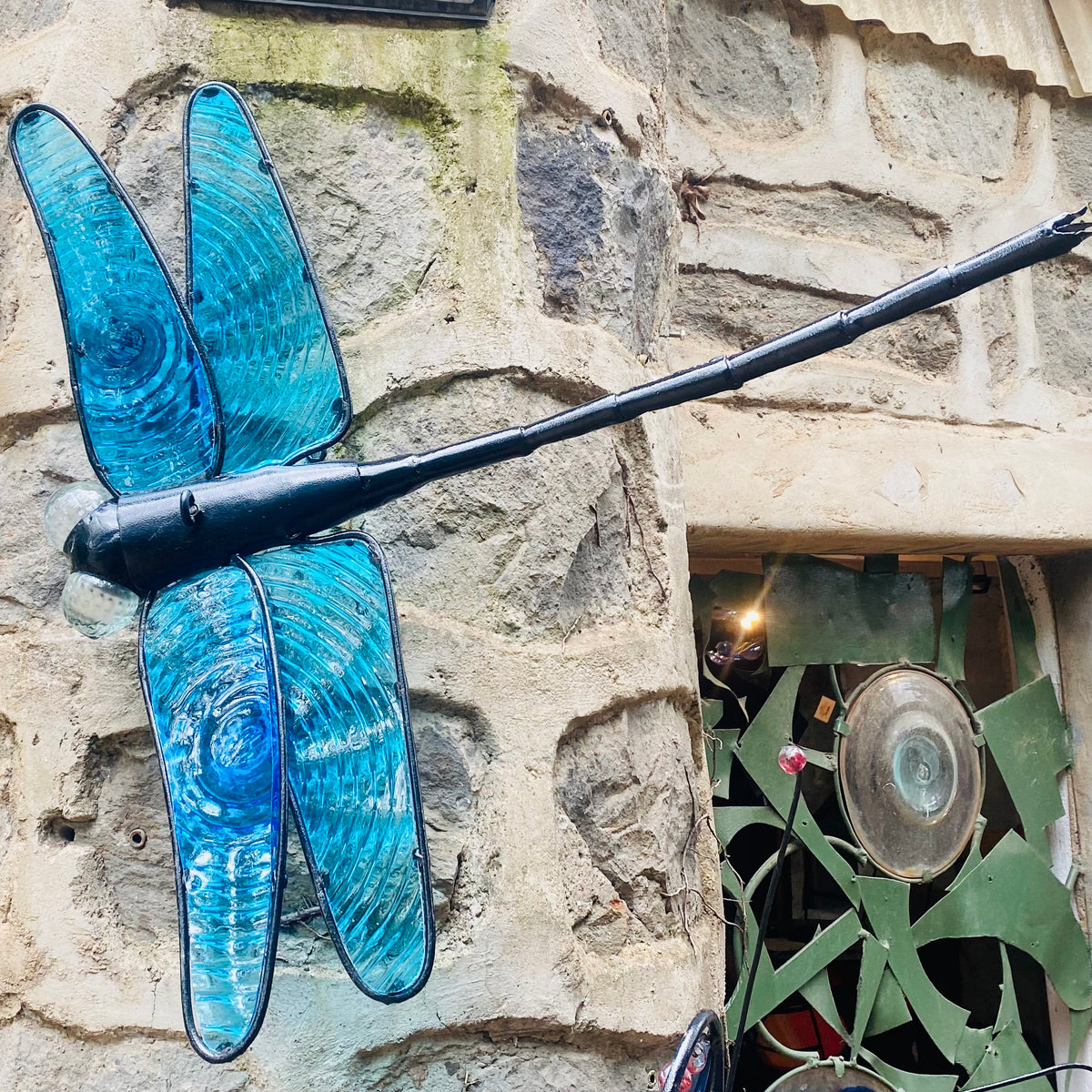 Wall art - wall mounted dragonfly – Kitengela Glass