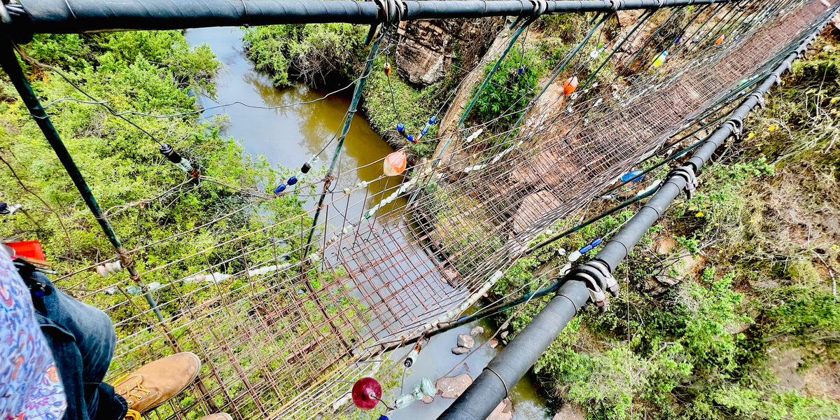 Experience - suspended bridge crossing– Kitengela Glass