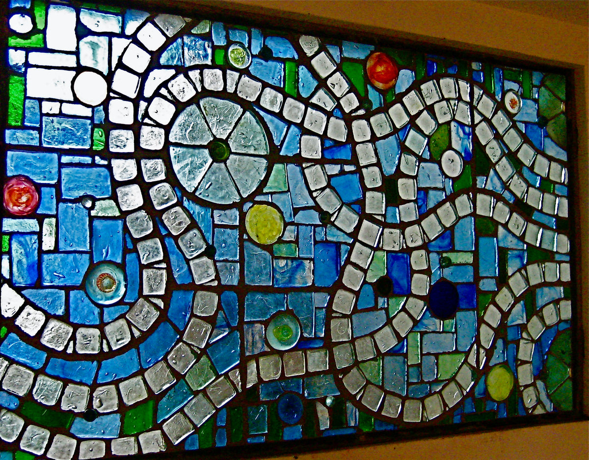 Dalle de Verre 'Monday' panel ~ 1.8 x 1.2m– Kitengela Glass
