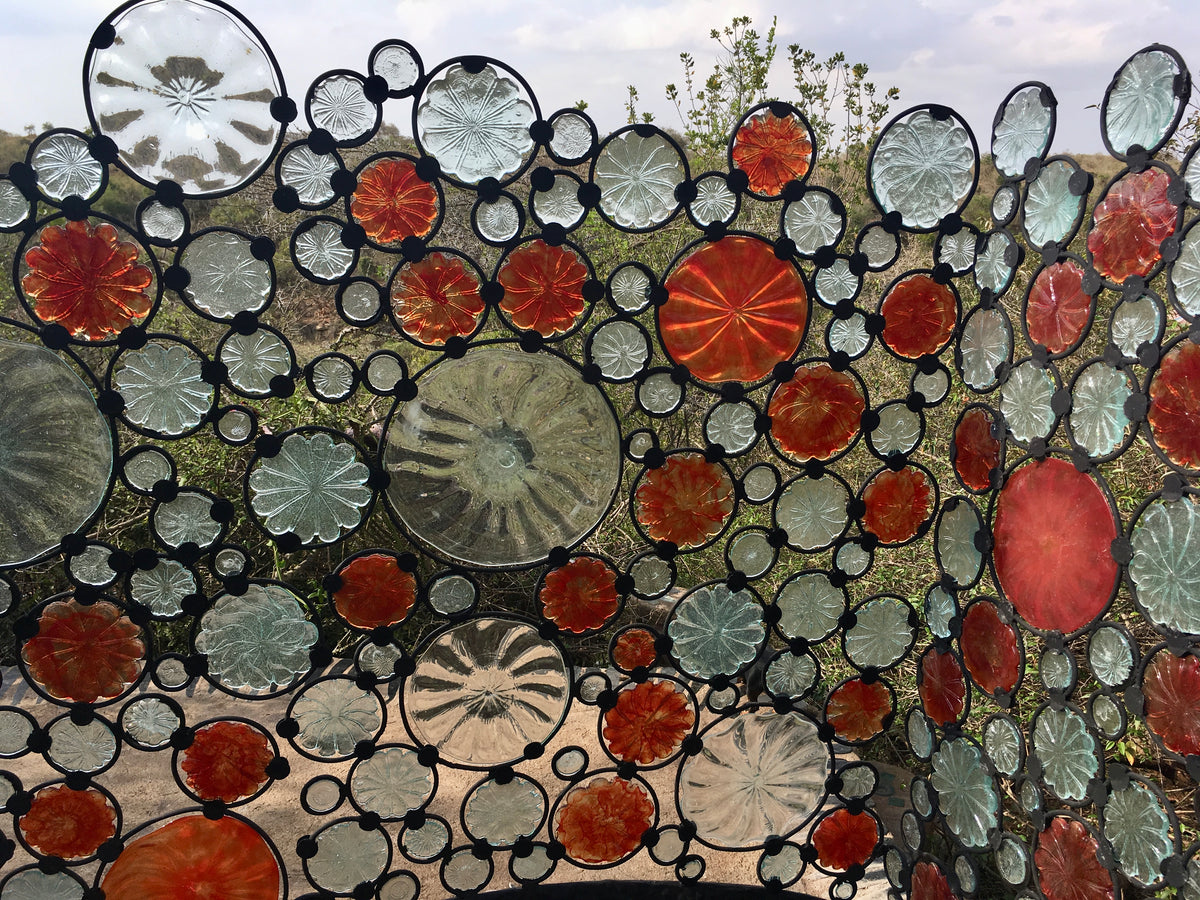 Funky Fencing screen 'Coke Bubbles' ~ 1.8 x 7m– Kitengela Glass