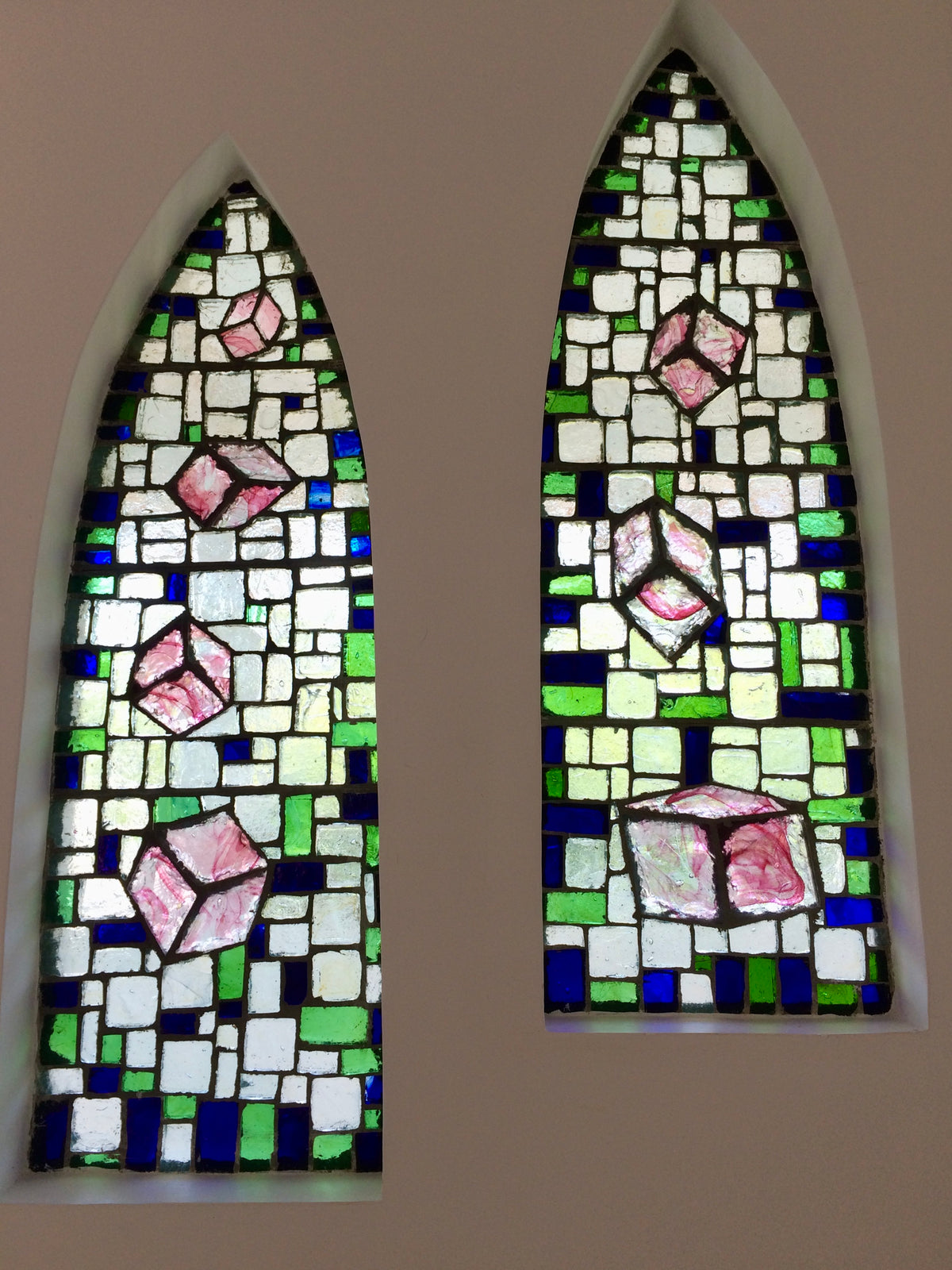 Dalle de Verre 'Sugar Daddy' 2 panels ~ 1 x 0.5m– Kitengela Glass