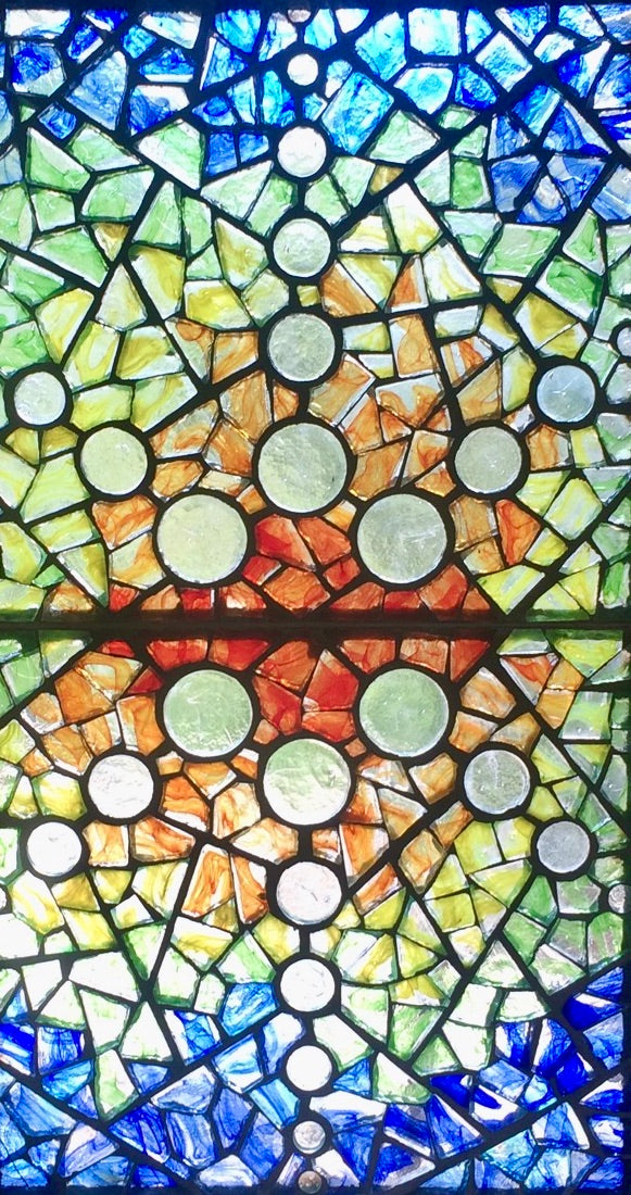 Dalle de Verre 'Zenset reflection' panels ~ 2 x 1m– Kitengela Glass