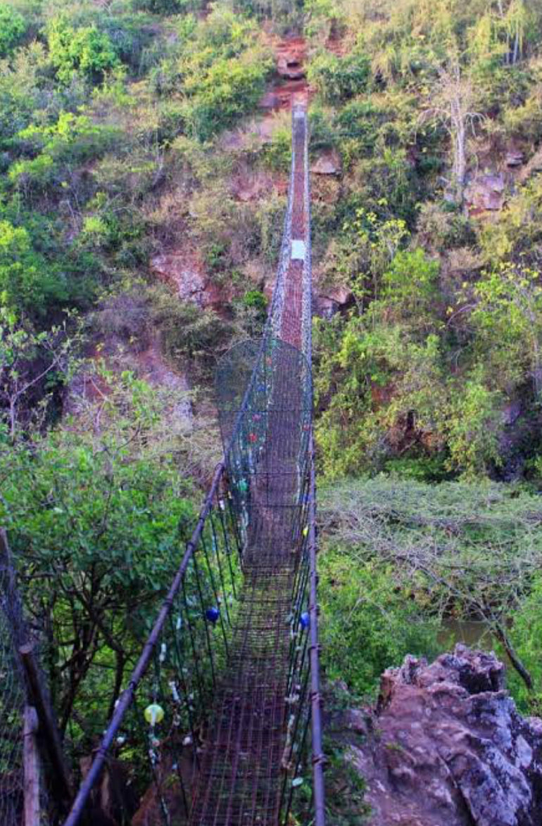 Experience - suspended bridge crossing– Kitengela Glass